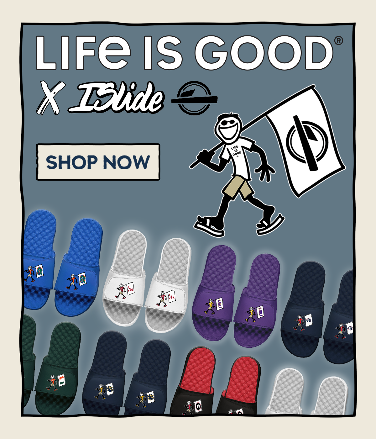 ISlide Custom Slide Sandals | Mens, Womens, Kids & Teams