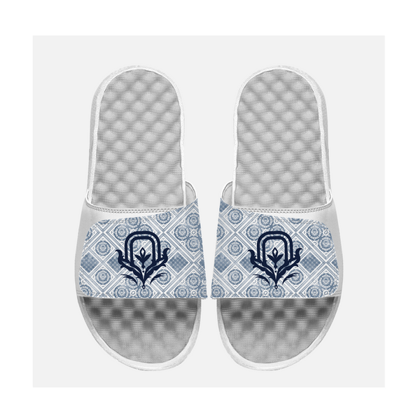 OT Elite Navy Pattern Kids Slides - ISlide