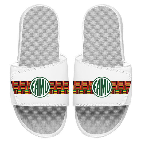 FAMU Circle Logo Stripes Slides - ISlide